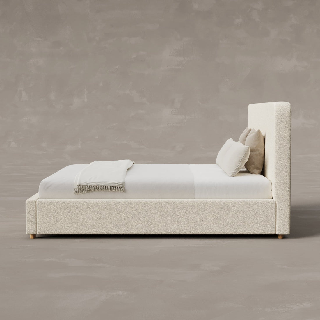 CHORUS Bouclé Bed with Storage – FURNILURE